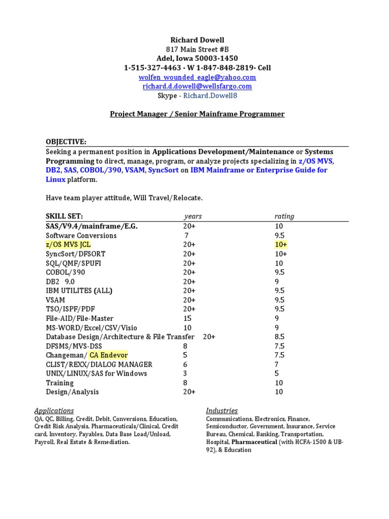Richard Dowell - SAS | PDF