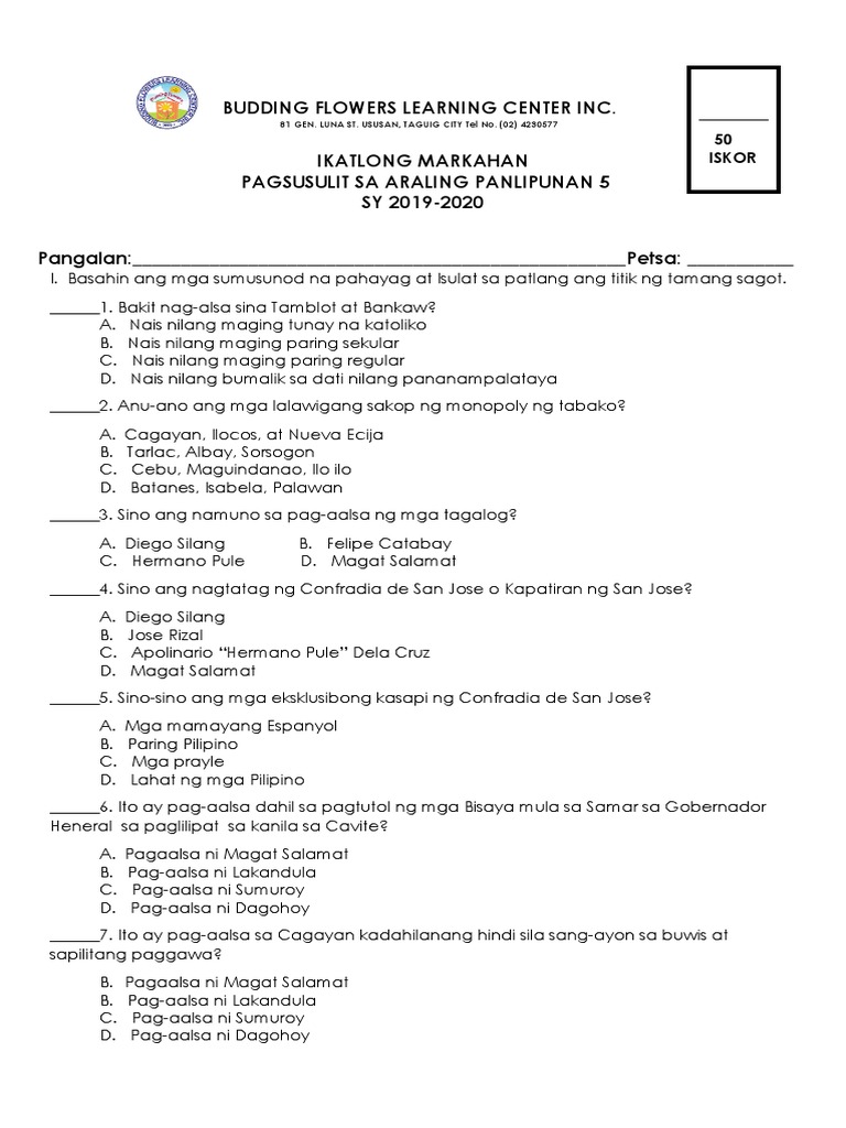 AP 5 3rD QUARTER | PDF