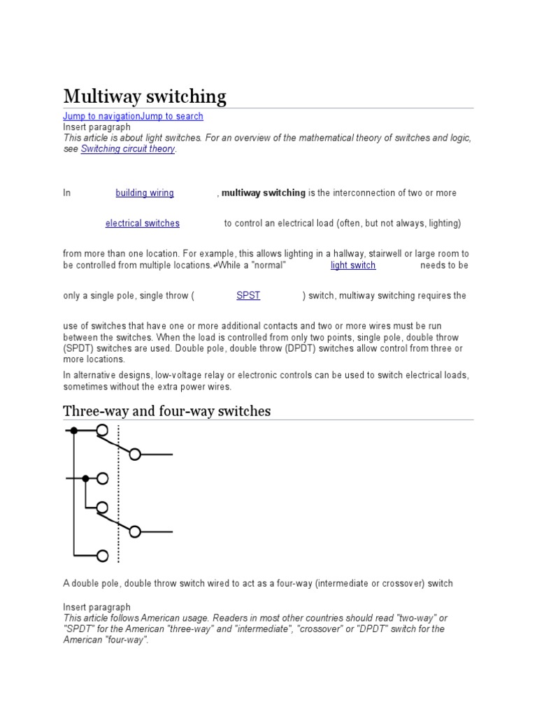 Multiway Switching | PDF