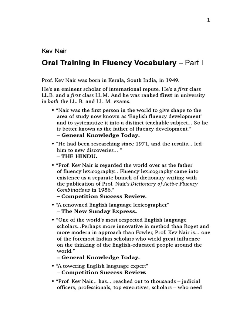 06-Book06+Oral+Training+in+Fluency+Vocabulary+ (Part+I) Unlocked | PDF