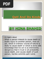Types of Qatl and Their Punishments in PPC | PDF | Confession (Law ...