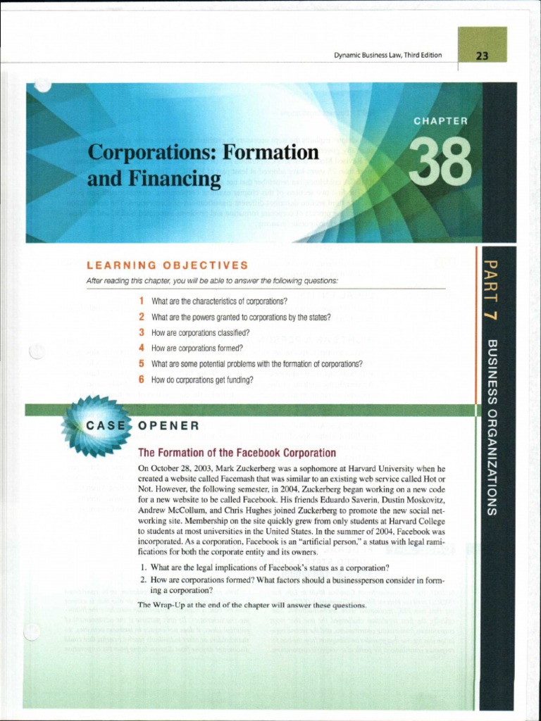 Chapt Corp Formations | PDF