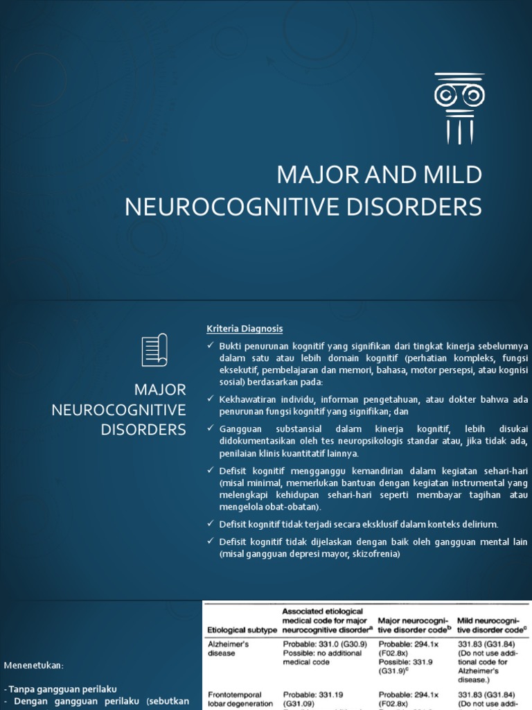 Major and Mild Neurocognitive Disorders | PDF | Pengembangan Diri