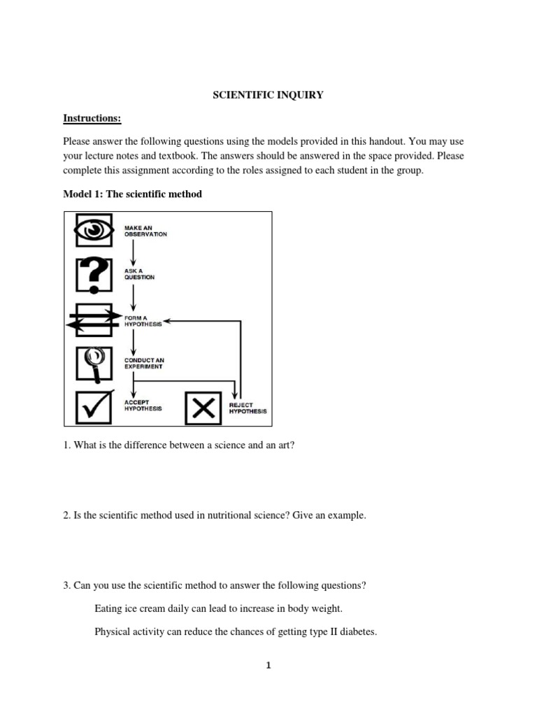 POGIL Scientific Method | PDF