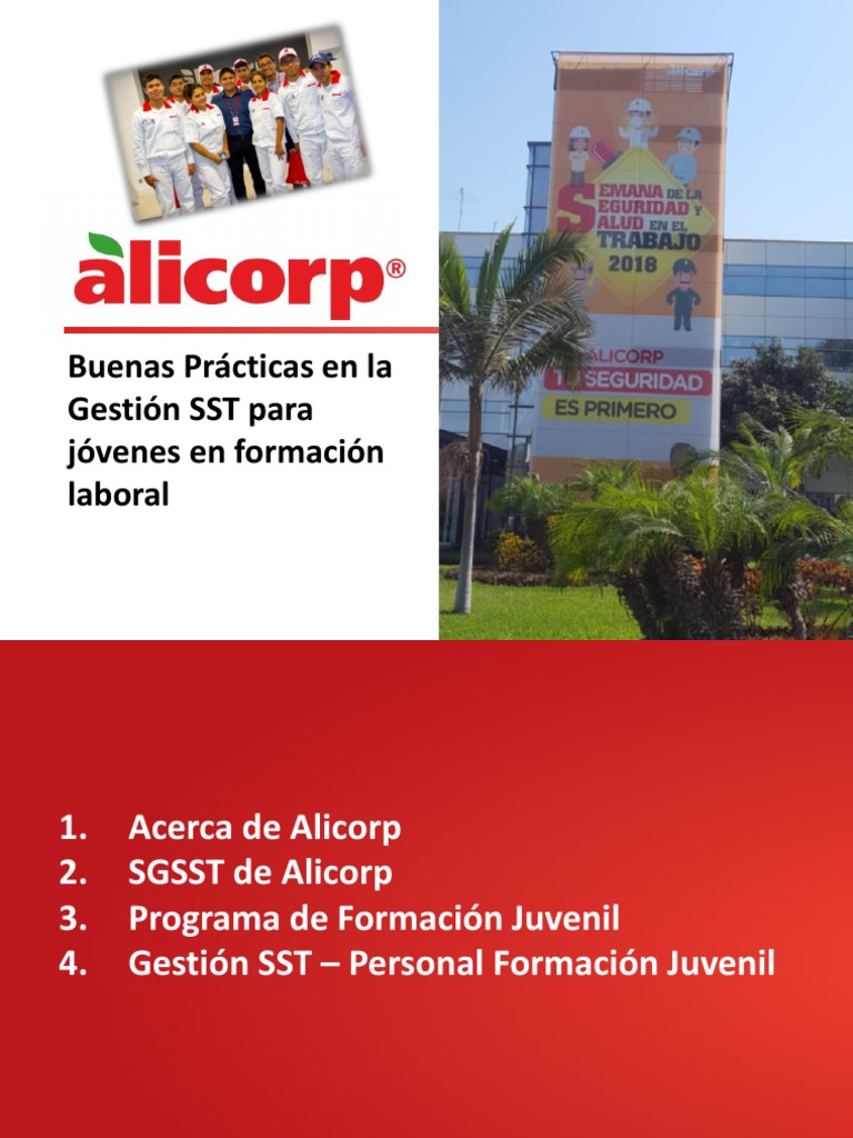 Diapositivas SGSST Alicorp | PDF