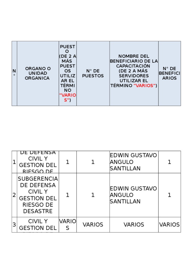DNC - MATRIZ PDP 2020 (Estuardo Vereau Alfaro) | PDF