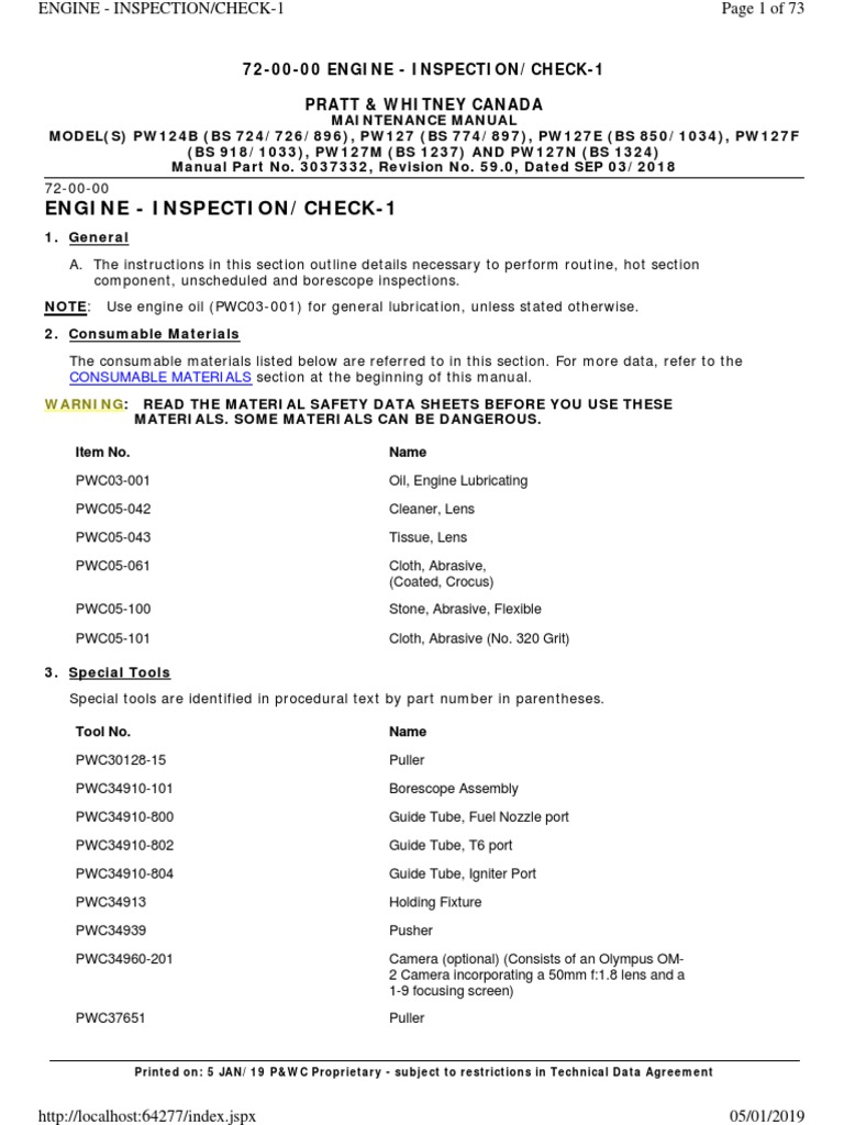 Borescope Inspection Guidelines | PDF