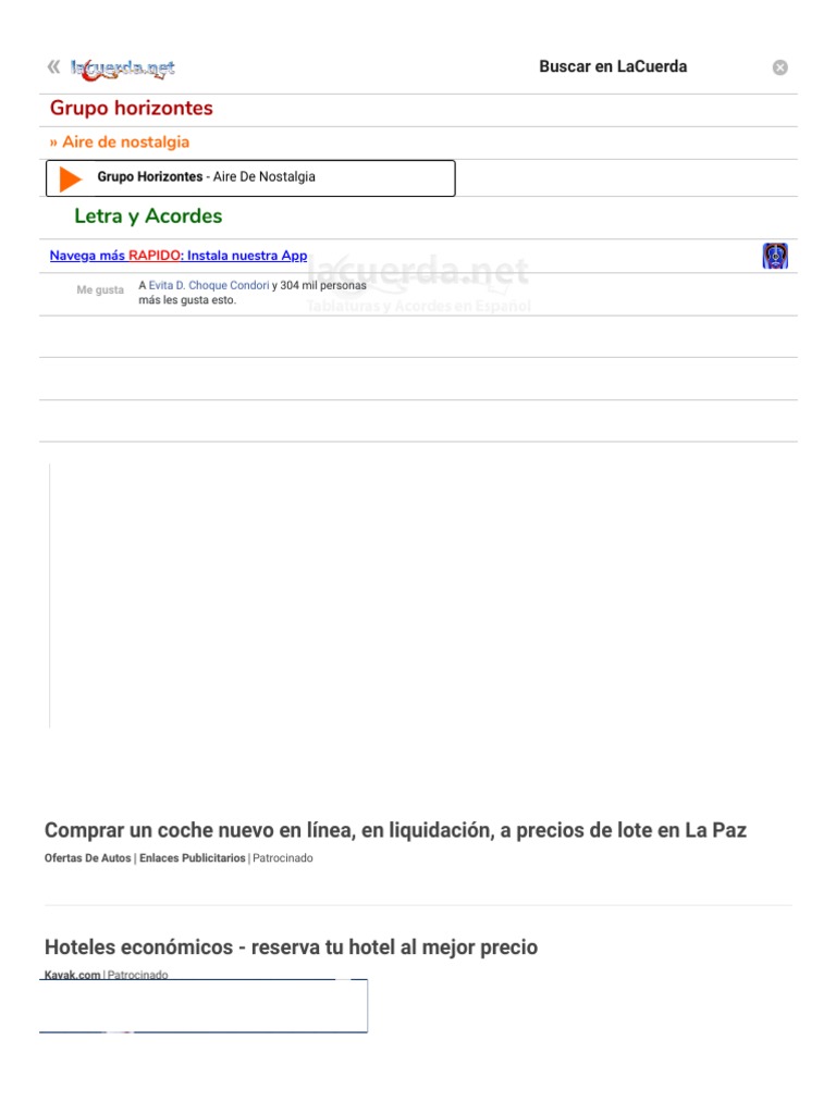 Letra y Acordes de "Aire de Nostalgia" | PDF