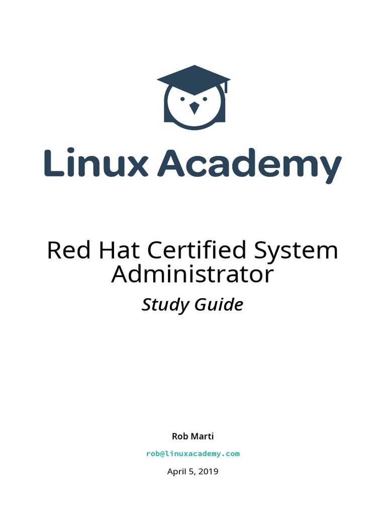 RHCSA Study Guide 1554826285 | PDF