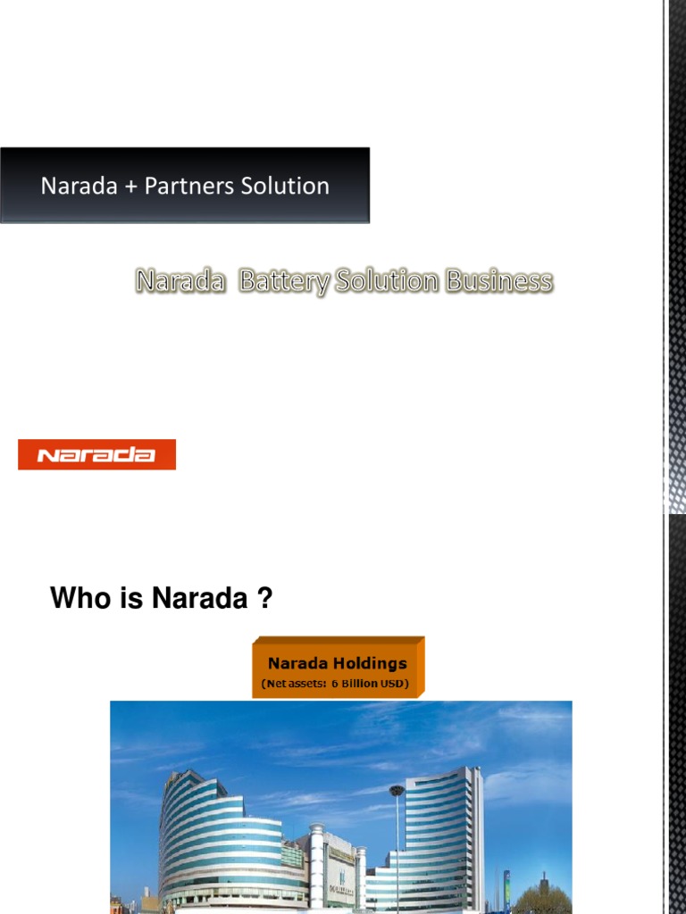Narada Battery Solution Business V1.1 | PDF