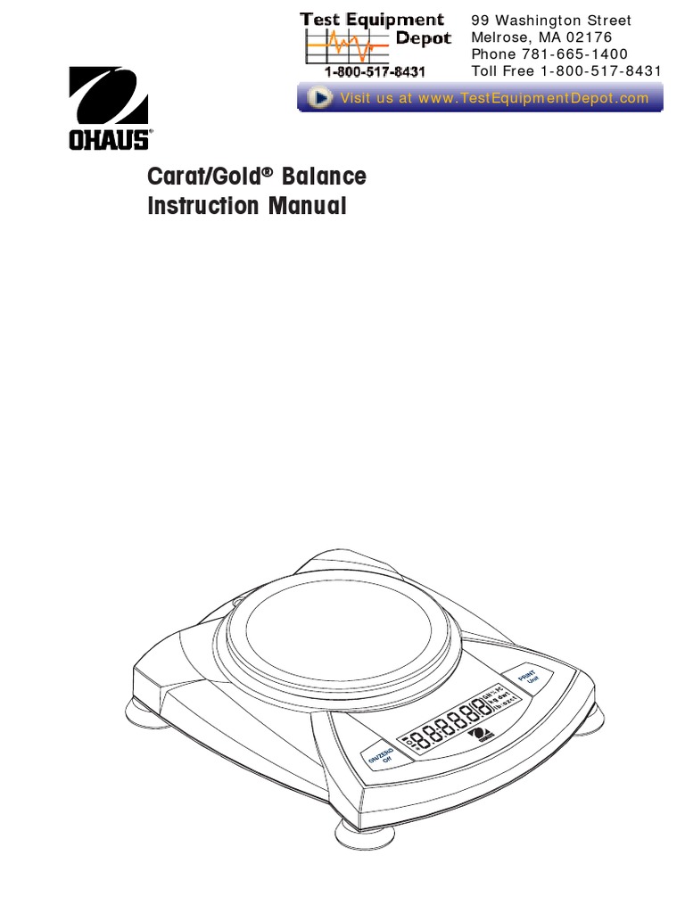 MANUAL Spj-Series - OHAUS 6000 G | PDF