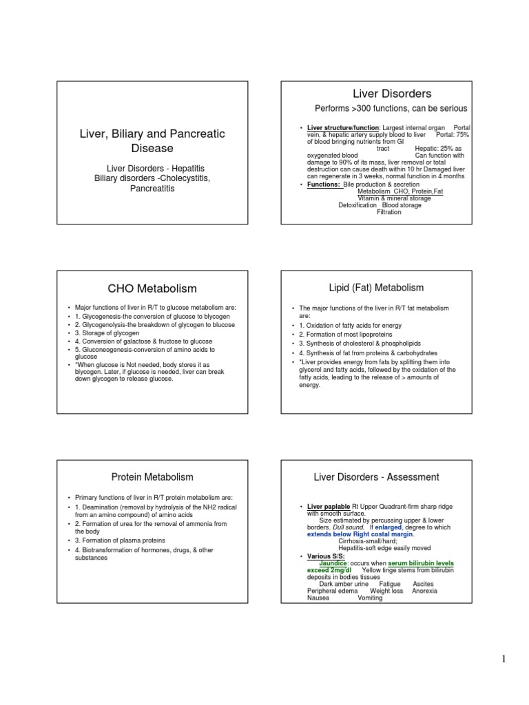 Hepatobiliary Labs | PDF | Bile | Liver
