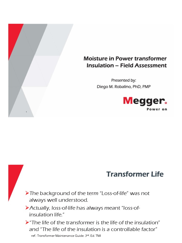 Megger - Moisture in Power Transformers - DM Robalino | PDF