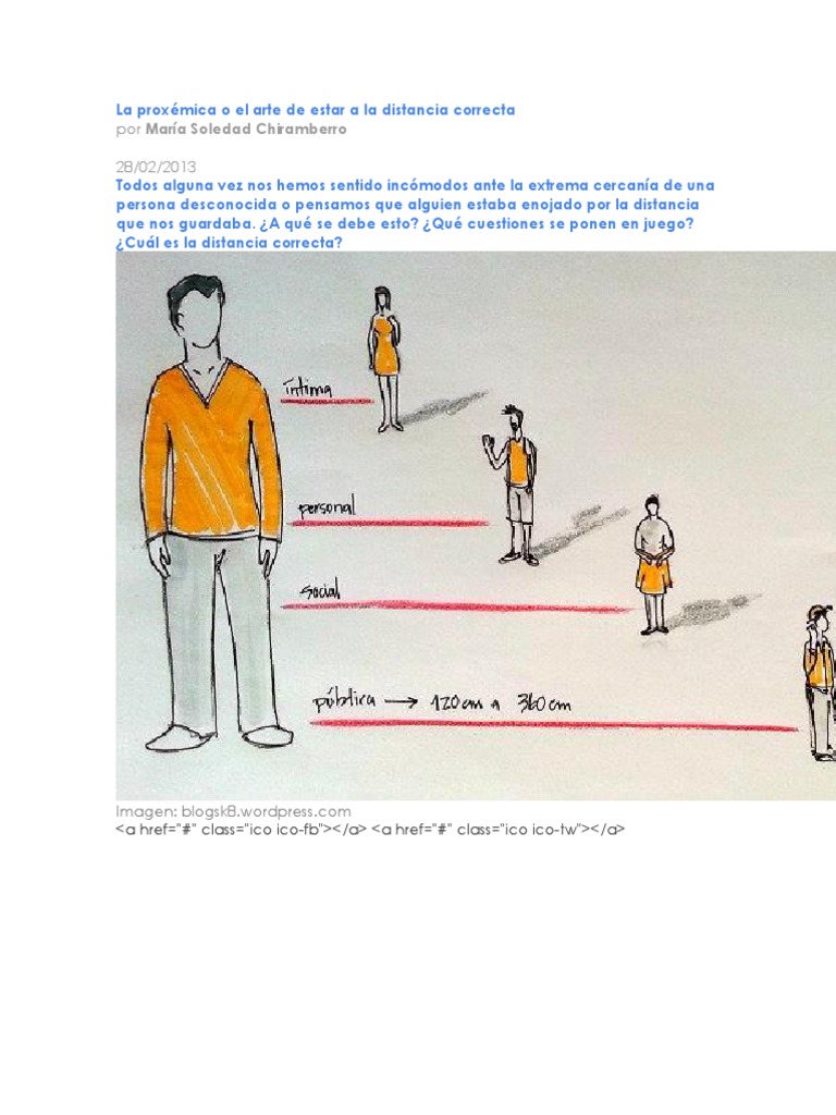 Proxémica: Distancias y Comunicación | PDF