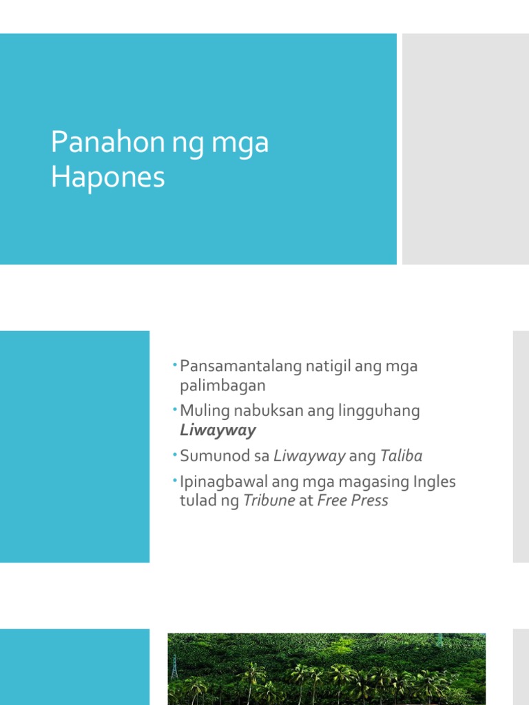 Panitikang Pilipino Sa Panahon NG Pananakop NG Mga Hapones | PDF