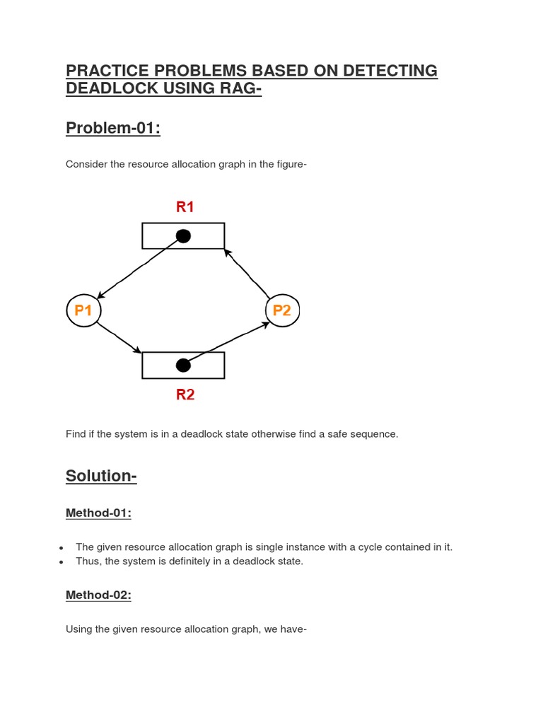 15-Deadlocks - Solved Problems - Resource Allocation Graph-04-Sep ...