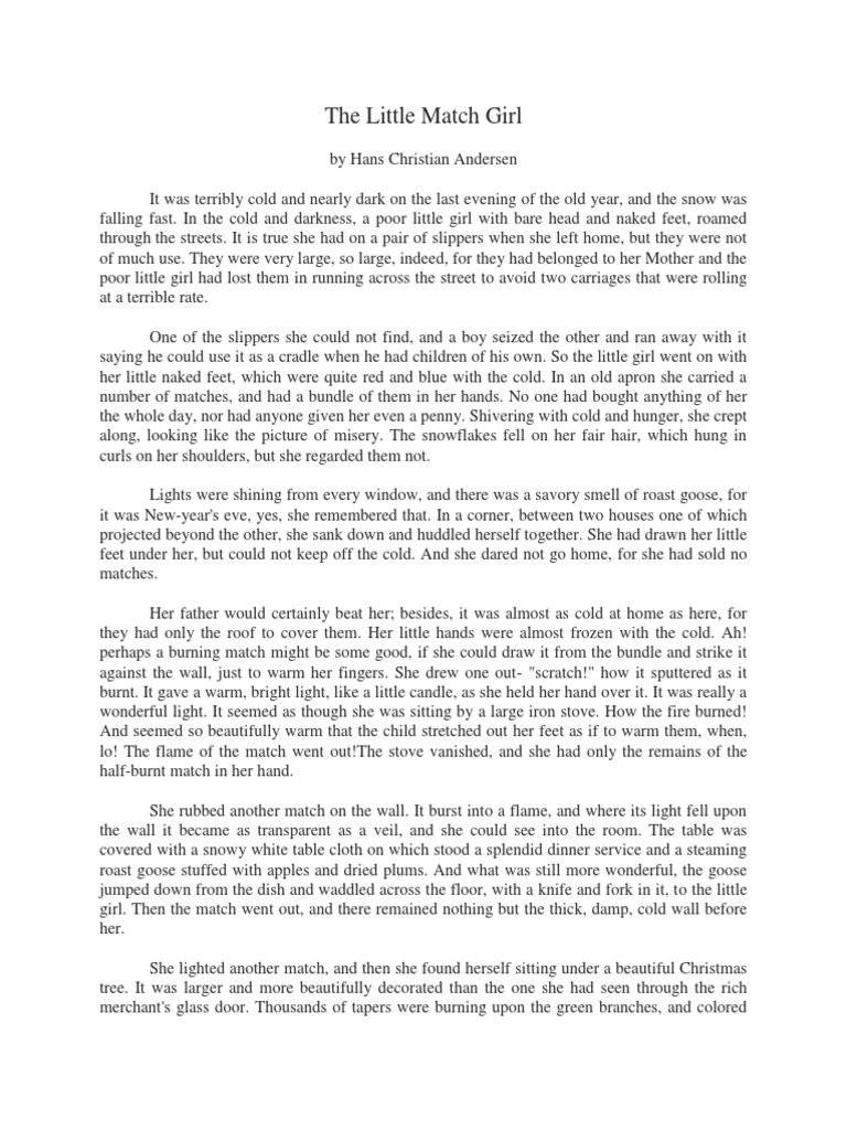 The Little Match Girl | PDF