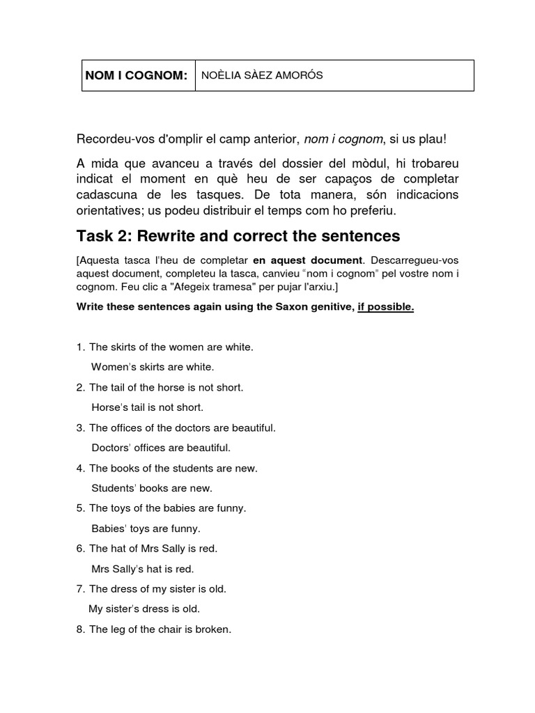 English Level B2-1, Module 2, Task 2 | PDF