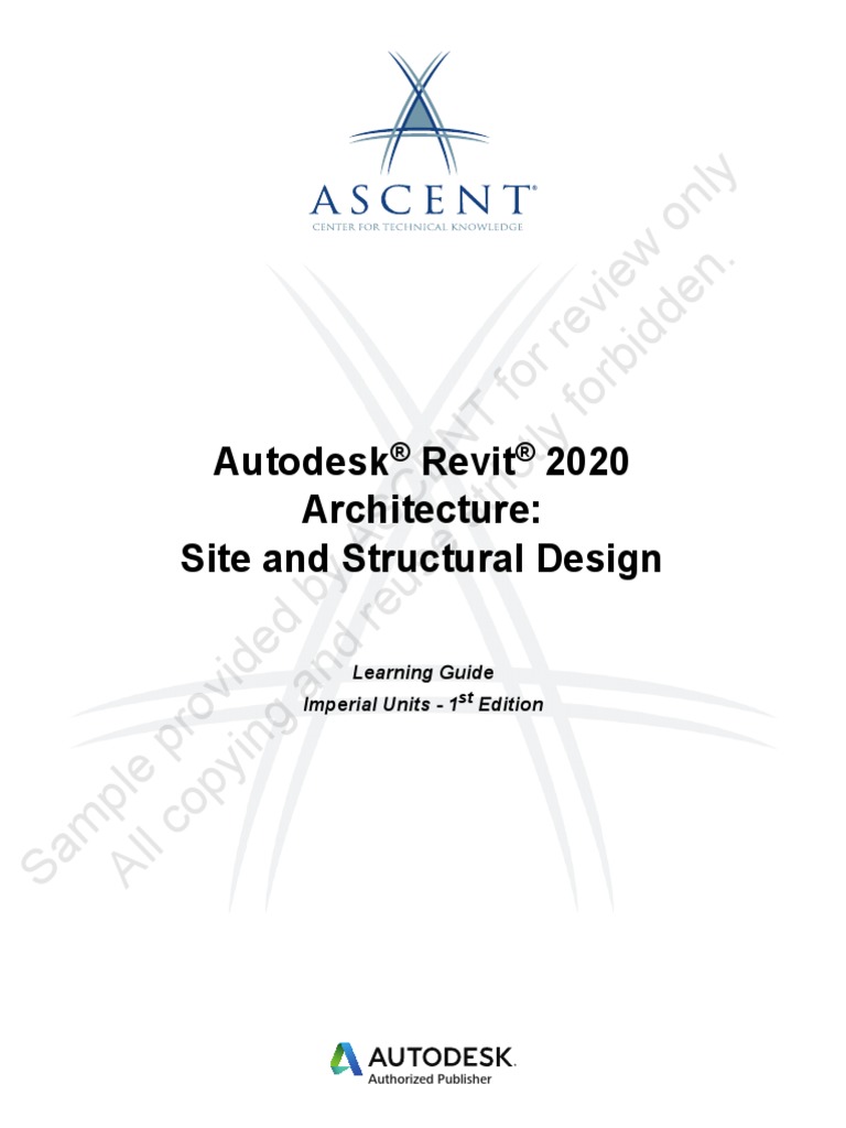 Revit 2020 Architectural Site Structure Design PDF | PDF
