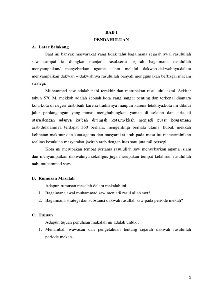 MAKALAH Dakwah Rasulullah SAW Periode Madinah | PDF