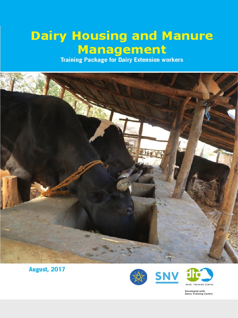 Dairy Housing and Manure Management Training Manual and Guide | PDF