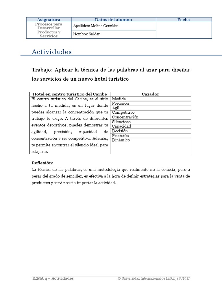 Técnica de Las Palabras Al Azar | PDF