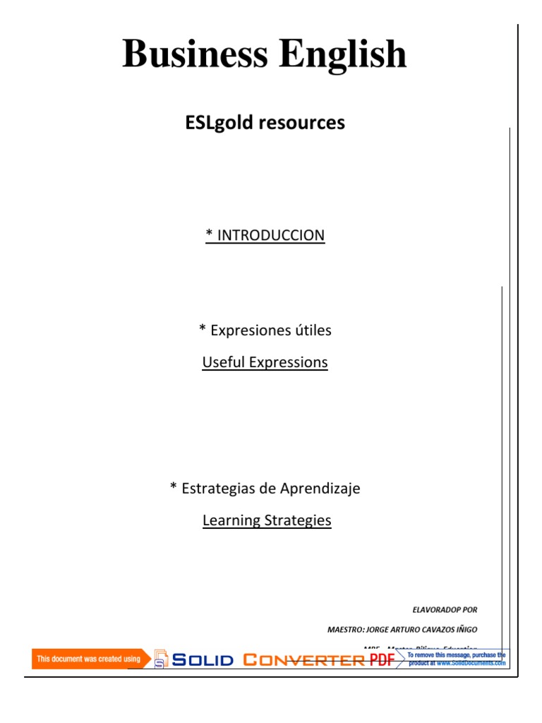 Business English | PDF | Business