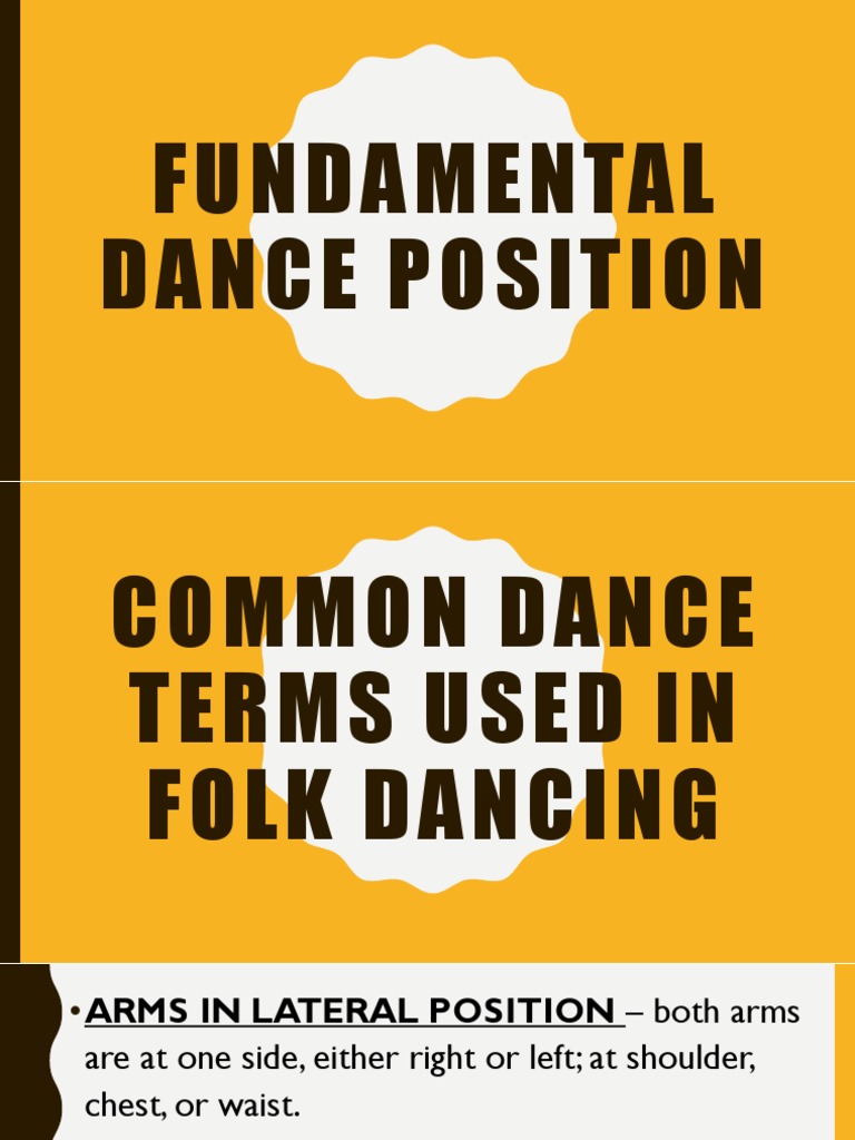 Common Dance Terms Used in Folk Dancing | PDF | Foot | Dances