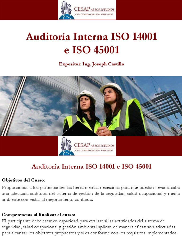 Auditoria Interna ISO 14K ISO 45K | PDF | Auditoría | Contralor