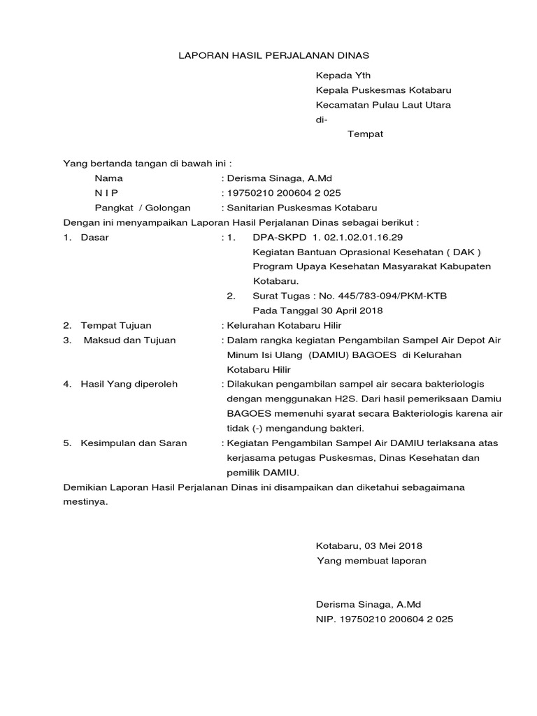 Laporan Hasil Kegiatan Damiu | PDF