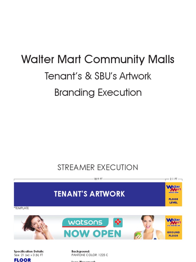 Walter Mart Mall Logo Branding Tenants Execution | PDF | Typography ...