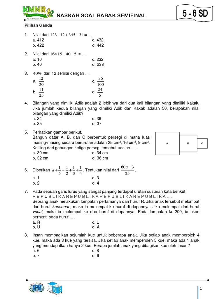 Soal Latihan Kelas 5-6 | PDF