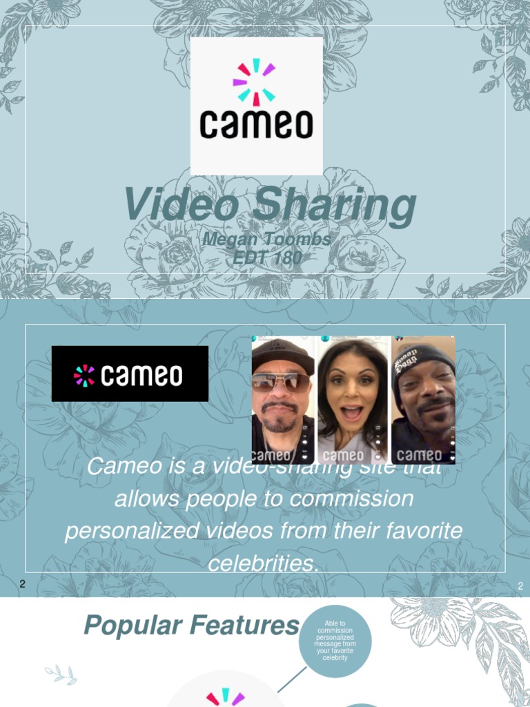 Cameo Powerpoint | PDF | Celebrity | Public Sphere