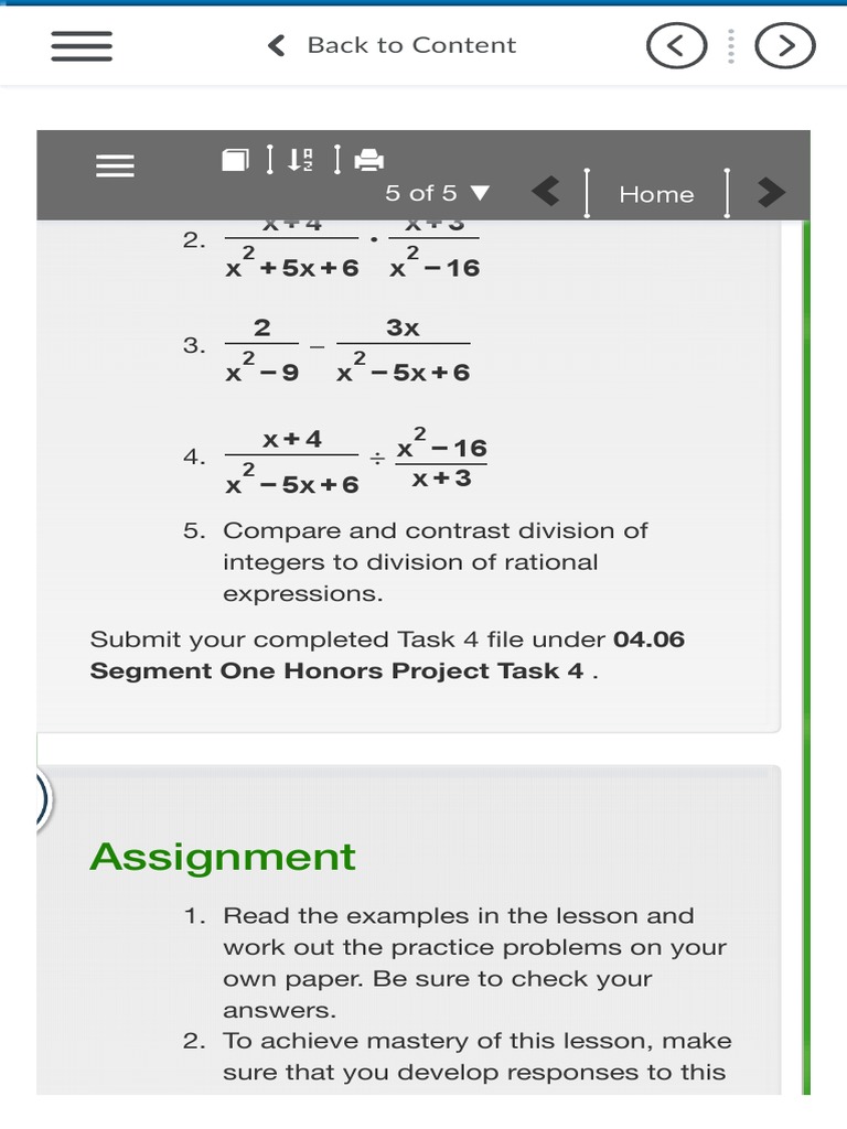 04.06 Segment One Honors Project PDF | PDF | Teaching Methods & Materials