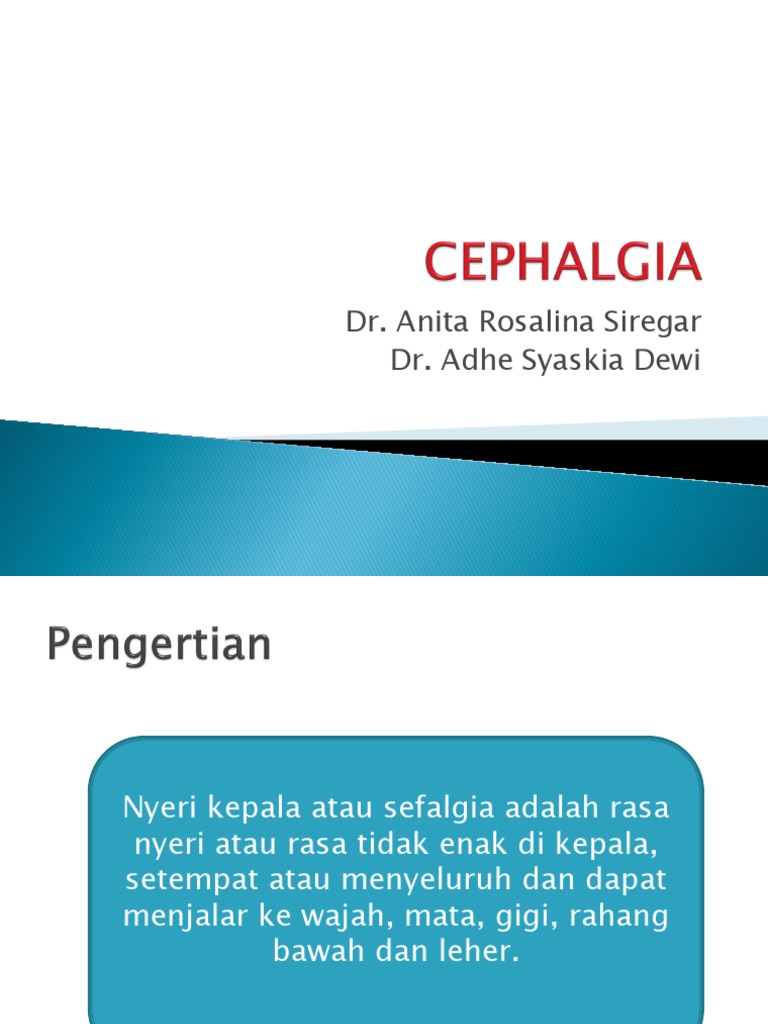 CEPHALGIA | PDF