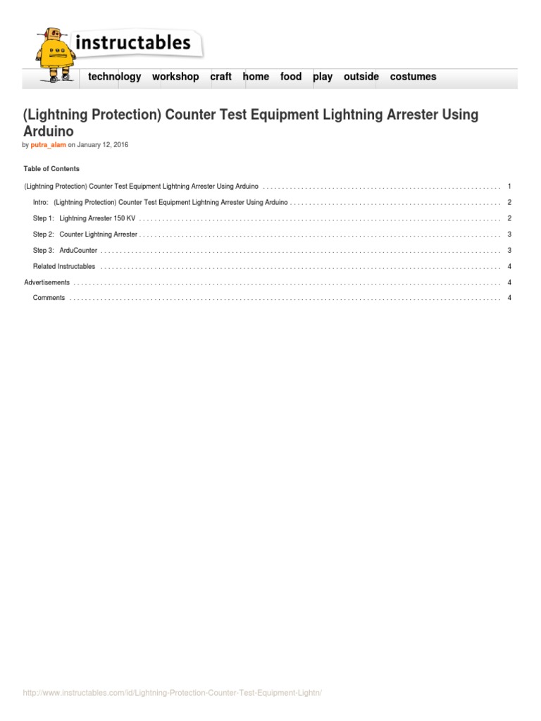 Lightning Protection Counter Test Equipment Lightn | PDF | Capacitor ...