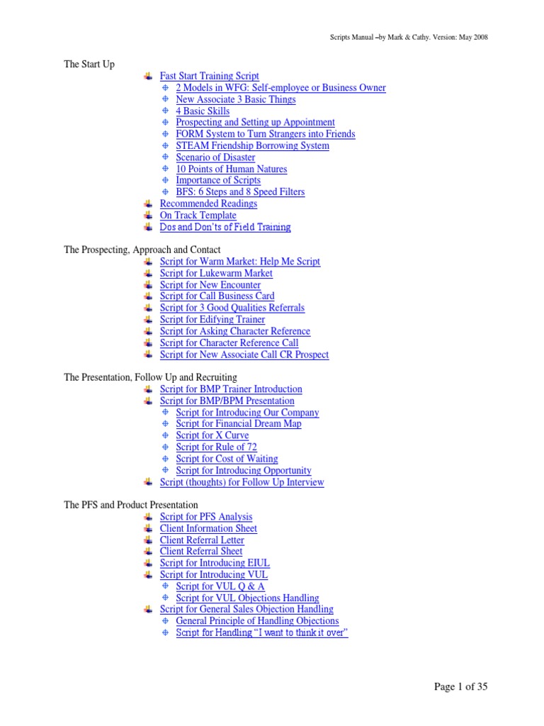 WFG Scripts | PDF | Interest | Debt