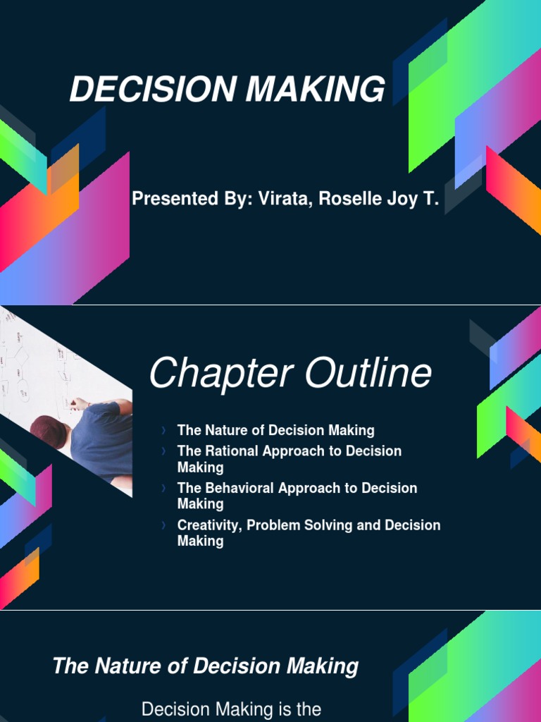 Chapter 11. Decision Making | PDF