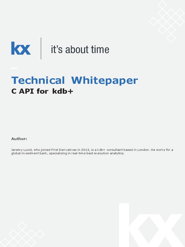 C Api For Kdb Pdf Pdf Parameter Computer Programming C Programming Language