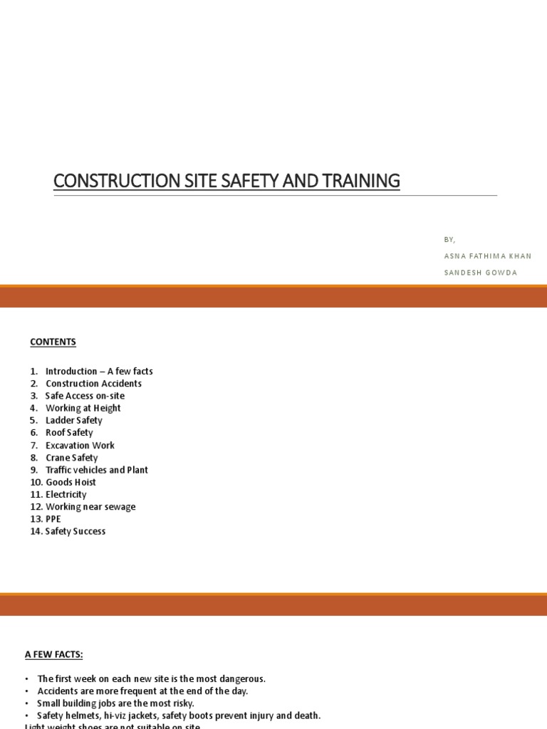 Construction Site Safety Guidelines | PDF | Safety | Nature