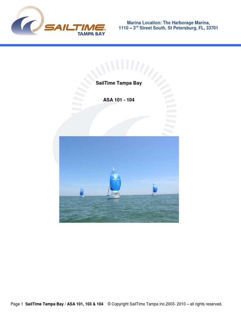 ASA 101 - 104 Requirements | PDF | Anchor | Knot