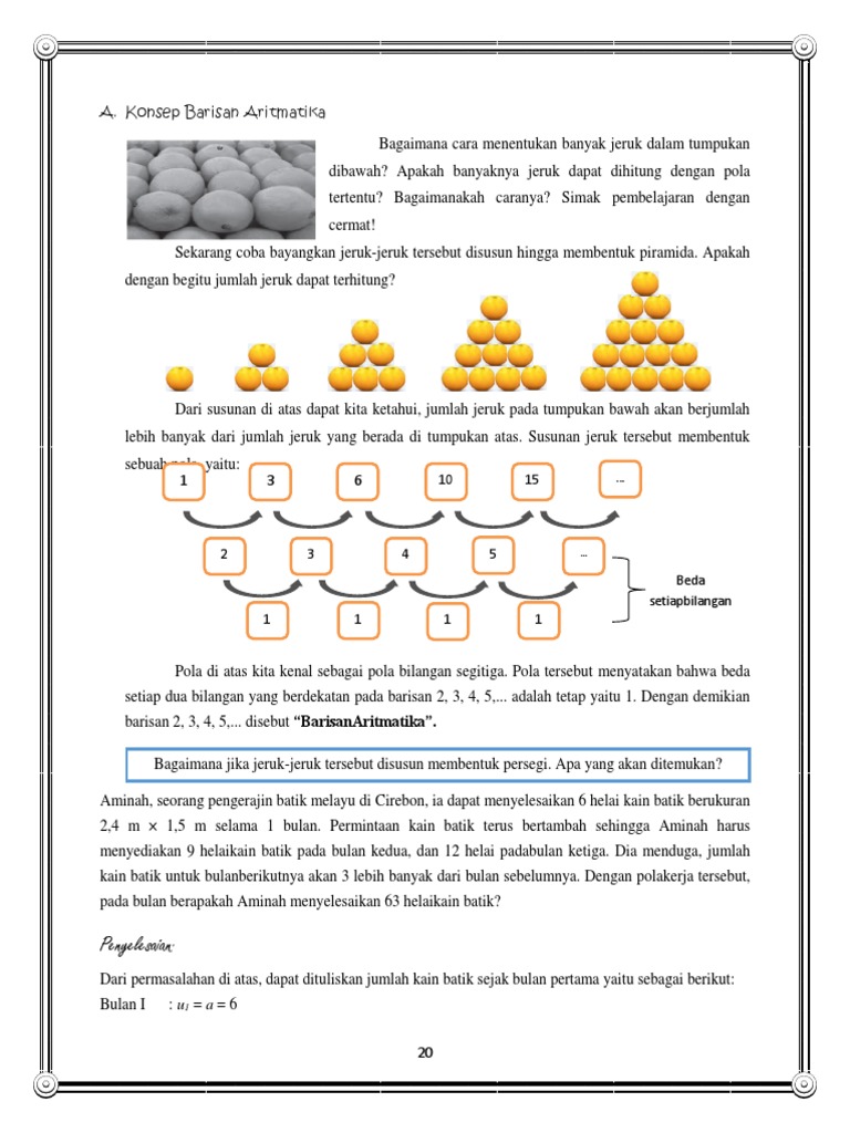 Konsep Barisan Aritmatika | PDF