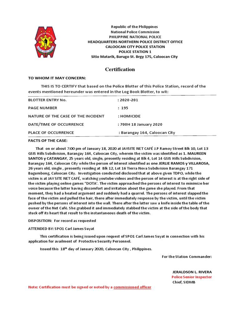 Police Blotter | PDF | Law Enforcement | Crime & Violence