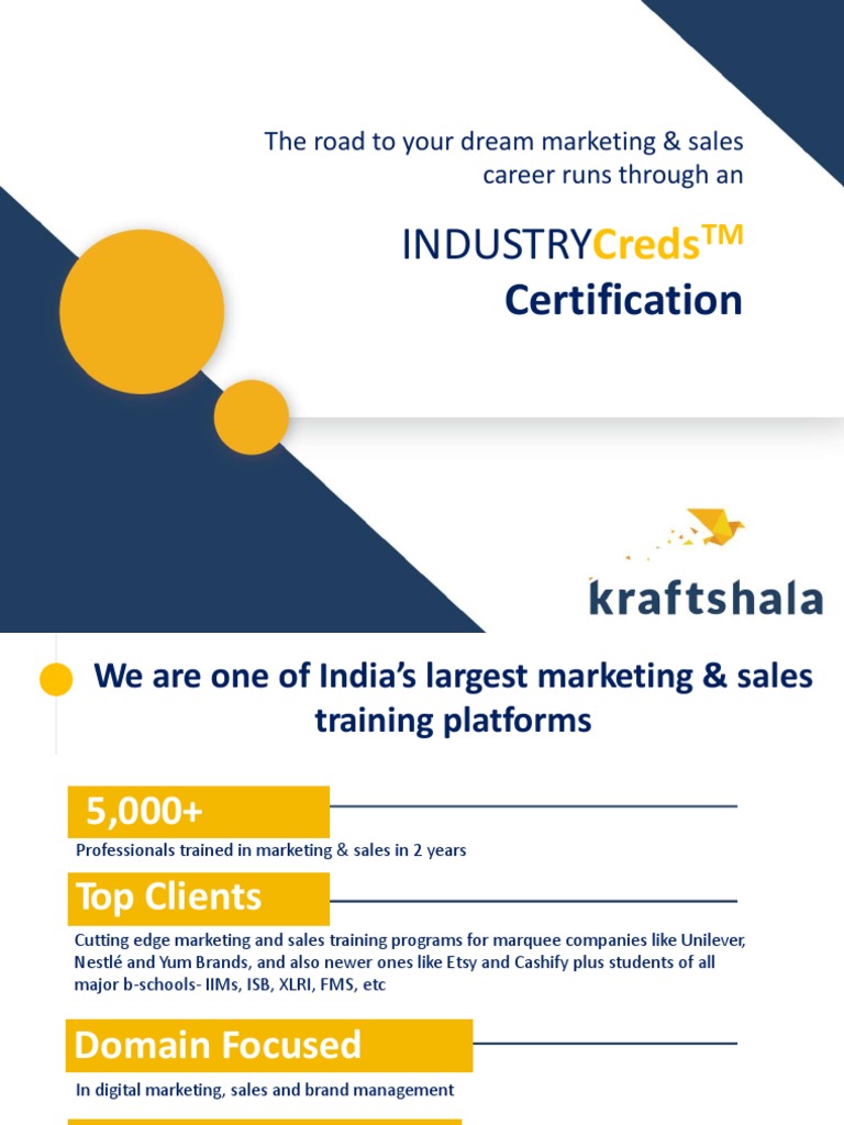 INDUSTRYCreds Certification | PDF | Mentorship | Brand