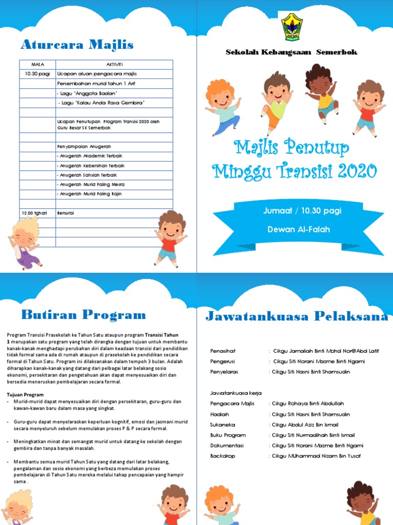 Buku Program Tema Kanak-Kanak | PDF