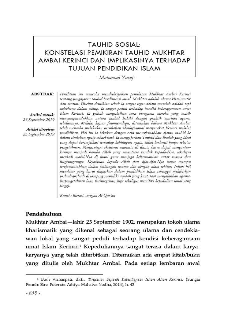 Muhamad Yusuf (658 - 672) | PDF