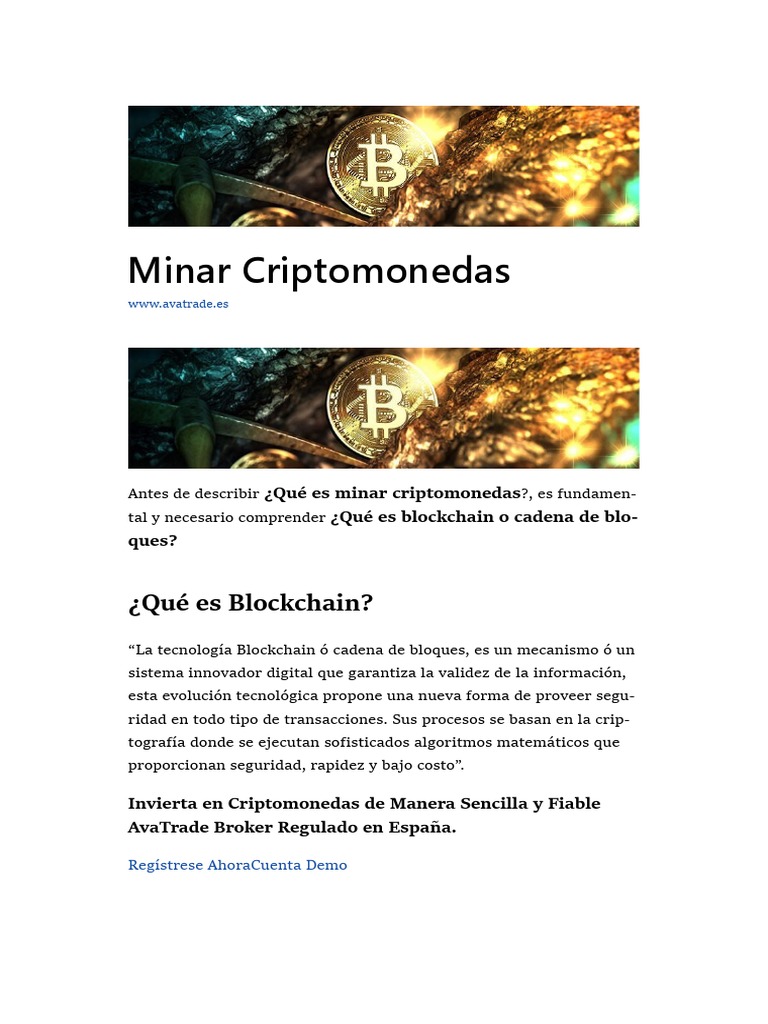Minar Criptomonedas | PDF | Criptomoneda | Bitcoin