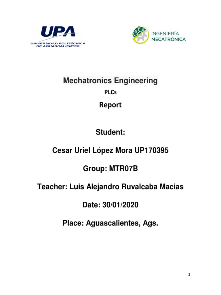 Report PLC | PDF | Programmable Logic Controller | Relay