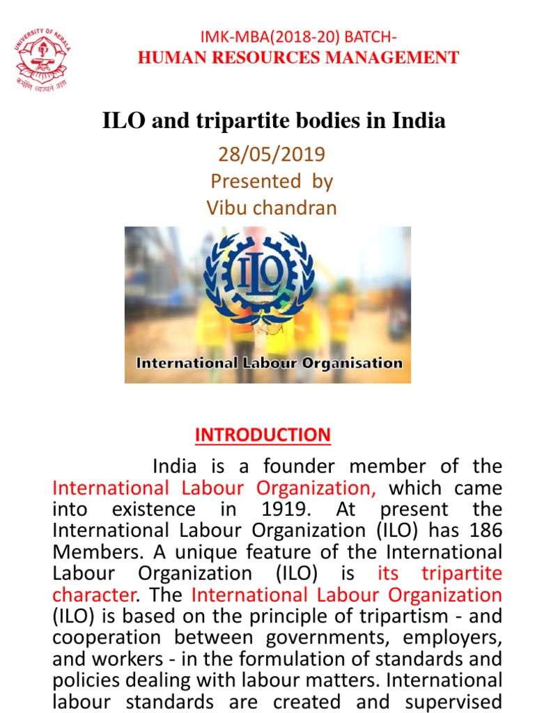 ILO and Tripartite Bodies in India | PDF | International Labour ...