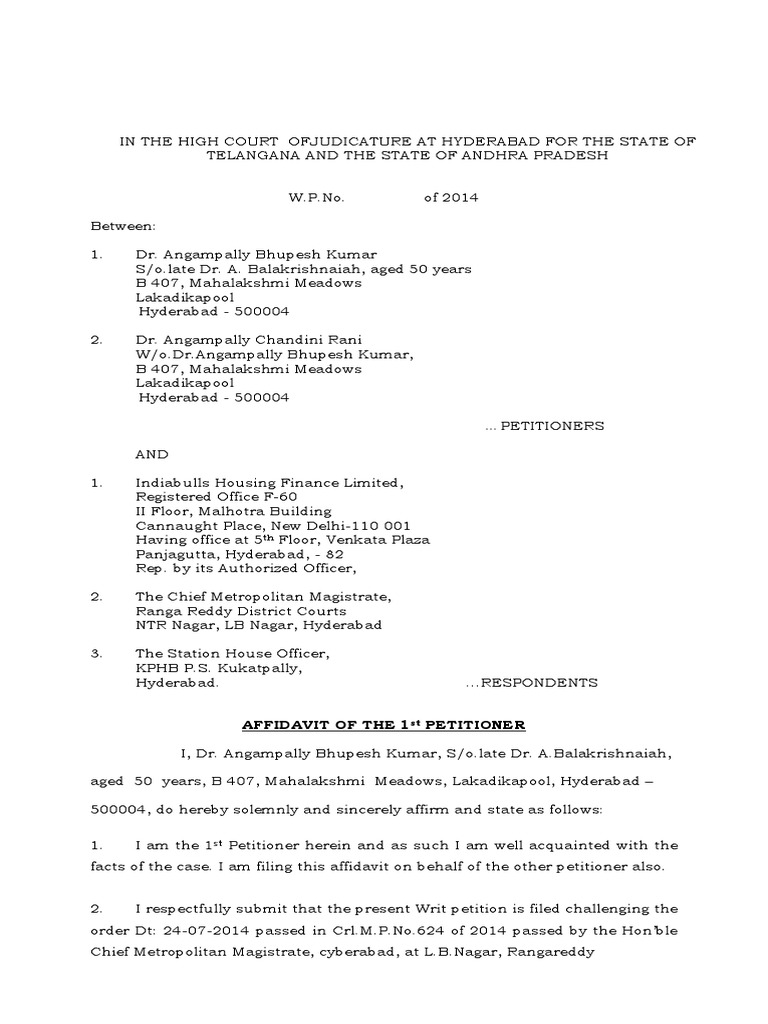 Affidavit | Download Free PDF | Loans | Security Interest